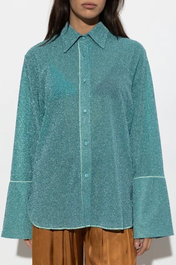 Oseree Shirt With Lurex Thread