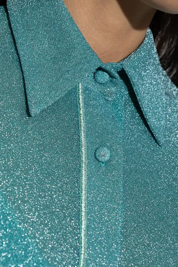 Oseree Shirt With Lurex Thread