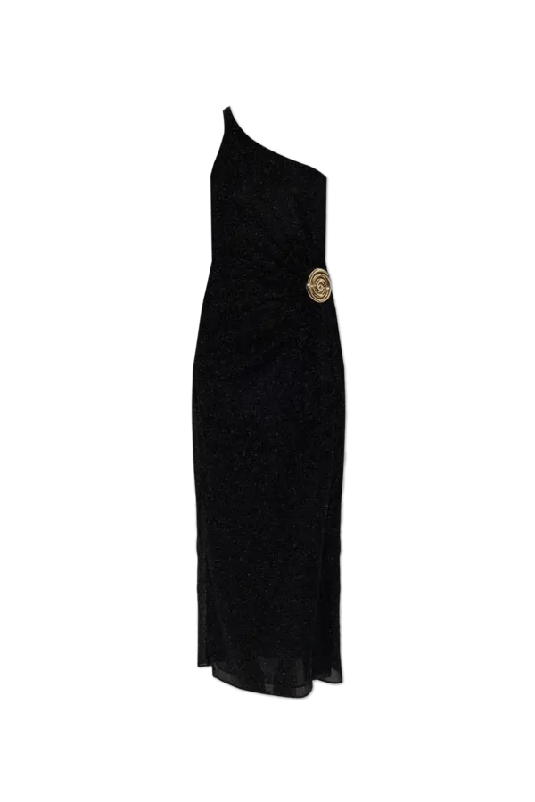 Oseree Dress With Lurex Thread - Black