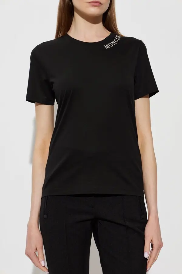 Moncler T-shirt With Embroidered Logo