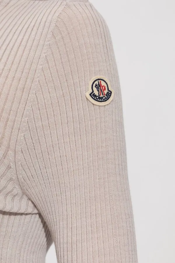 Moncler Wool Turtleneck With A Stand-up Collar