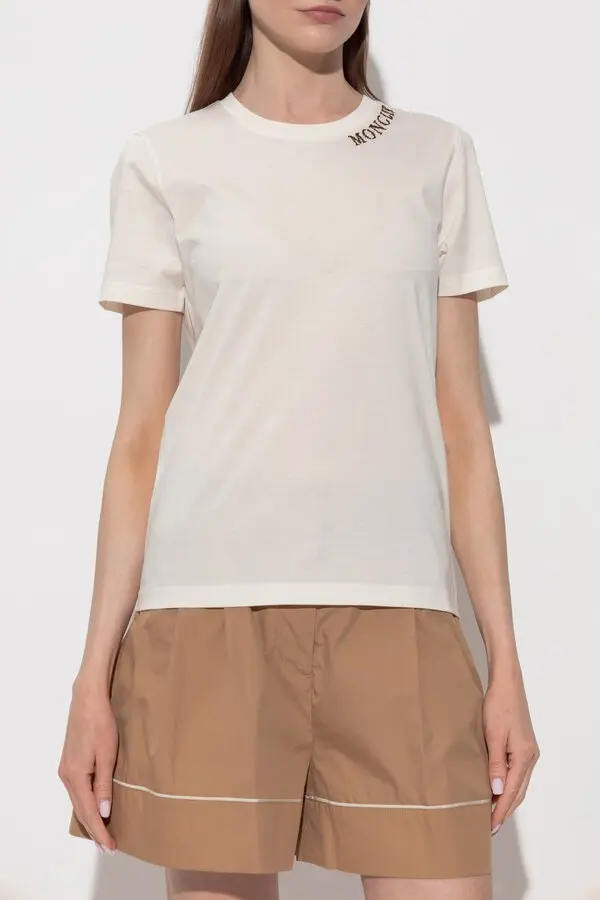 Moncler T-shirt With Embroidered Logo
