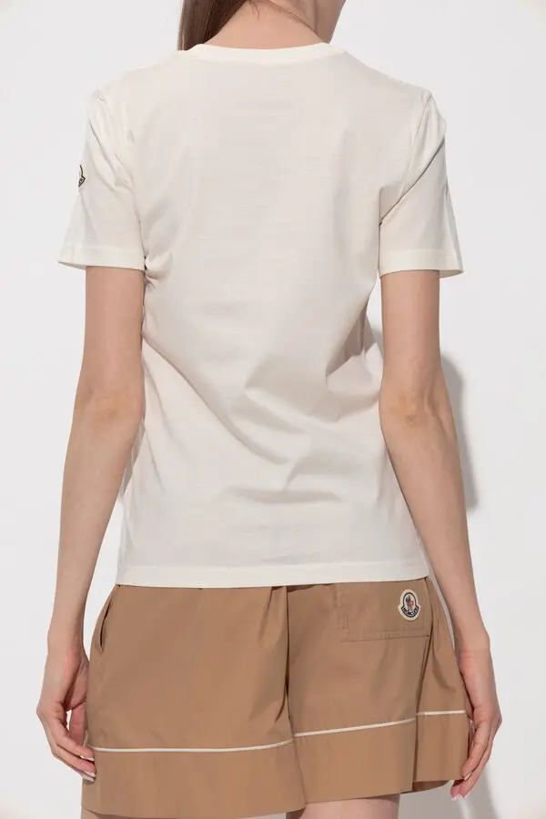 Moncler T-shirt With Embroidered Logo