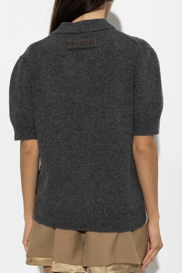 Marni Wool Sweater With Short Sleeves