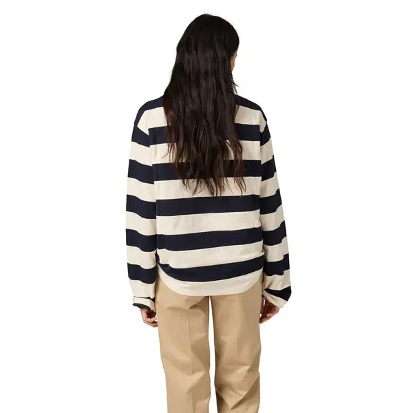 Miu Miu Striped Long Sleeve T-shirt - Blue/chalk