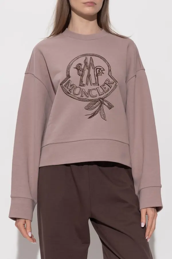 Moncler Sweatshirt With Embroidered Logo