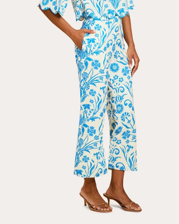 Mestiza New York Taylor Floral Cotton Cropped Pants
