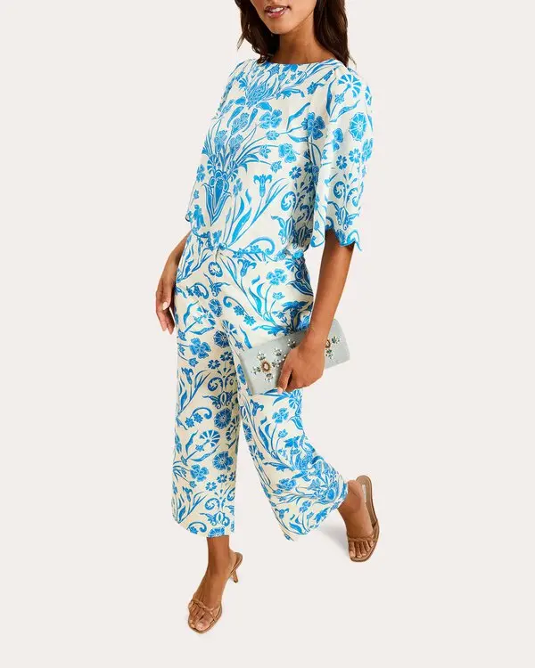 Mestiza New York Taylor Floral Cotton Cropped Pants