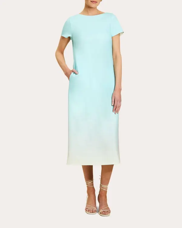 Mestiza New York Adria Reversible Crepe Column Midi Dress