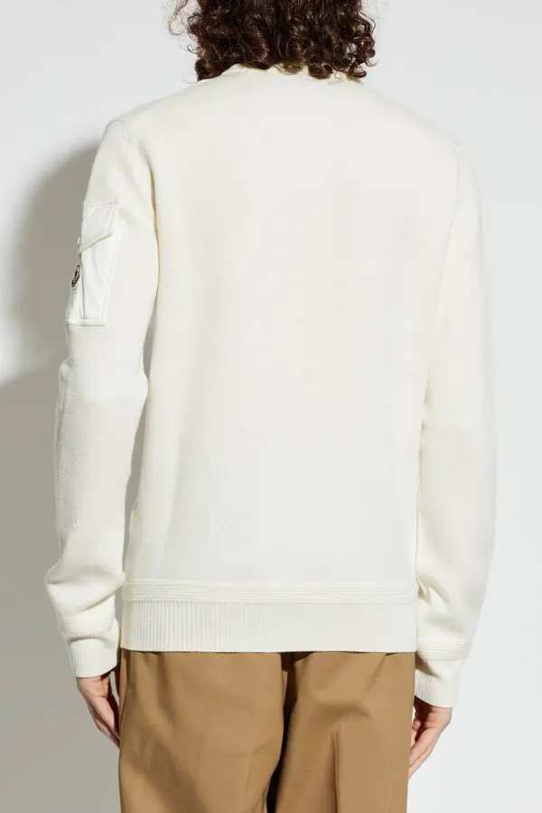 Moncler Sweater With Sleeve Pocket