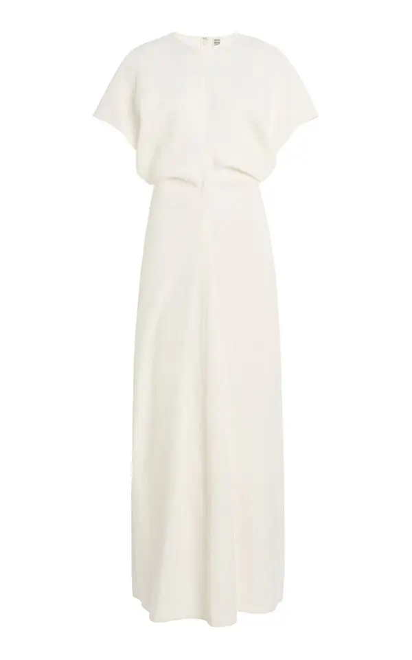 TOTEME Slouch Waist Maxi Dress - White