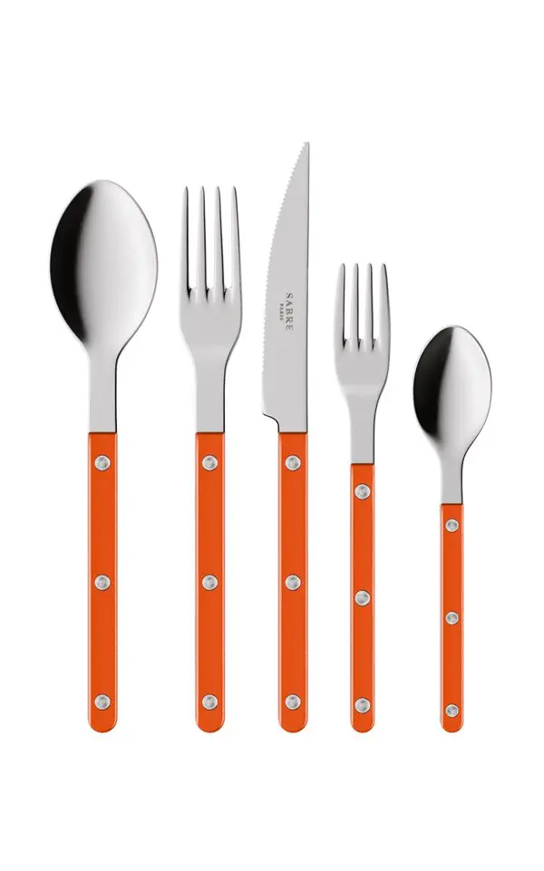 SABRE Bistrot Five-piece Silverware Set - Orange