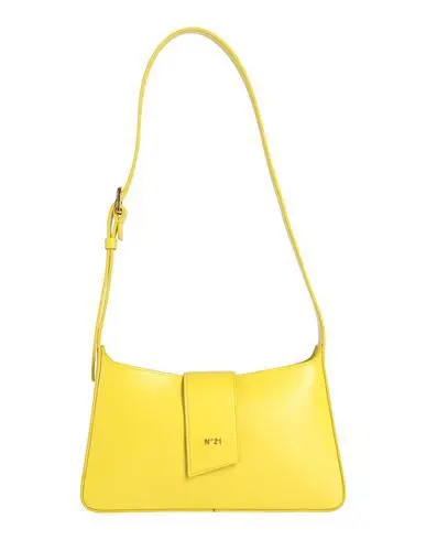 N°21 Leather Shoulder Bag - Yellow