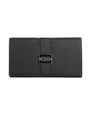 LA RÉSERVE Calfskin Clutch With Appliqués - Black