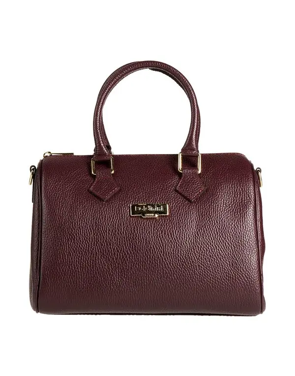 BALDININI Handbag Burgundy Leather