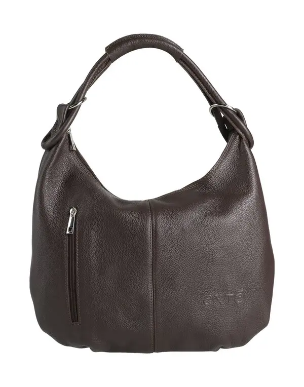 EXTE Handbag Dark Leather - Brown