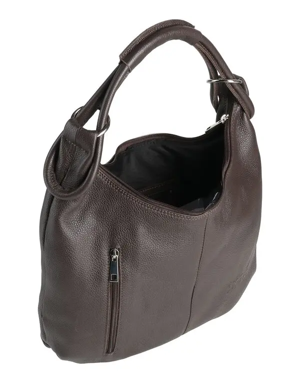 EXTE Handbag Dark Leather - Brown