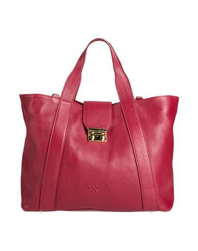 EXTE Leather Maxi Tote Bag - Garnet