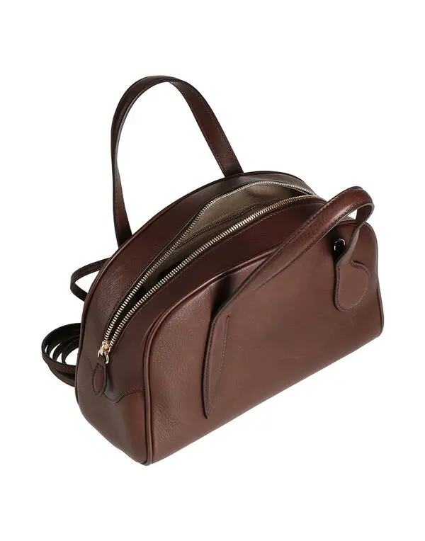 LIFFNER Leather Bowler Bag