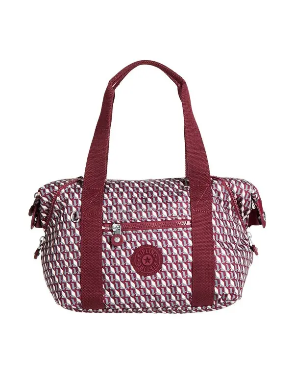 KIPLING Handbag Burgundy Polyester