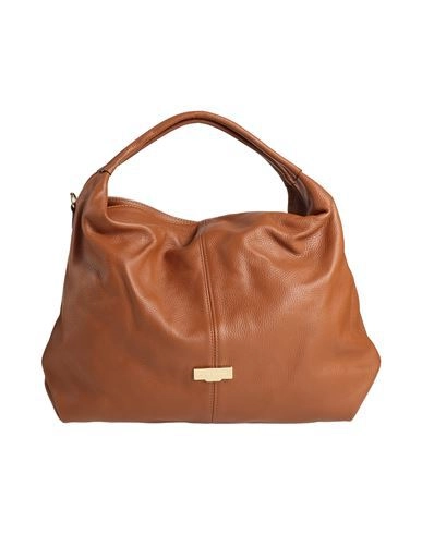 BALDININI Hobo Bag In Pebbled Leather - Brown