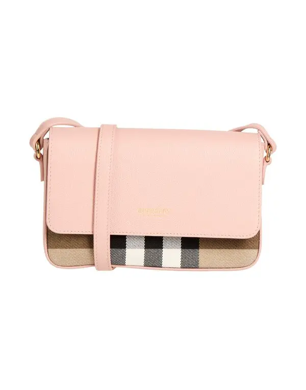 Burberry Textile Fiber Crossbody Bag - Pink