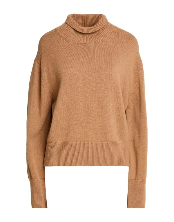 ANNAGRETA Turtleneck Size Cashmere - Light Brown