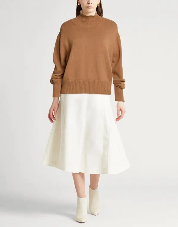 ANNAGRETA Turtleneck Size Cashmere - Light Brown