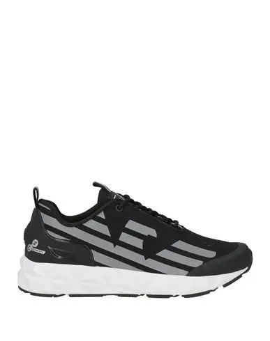 EA7 Textile Fibers And Rubber Low-top Sneakers - Black