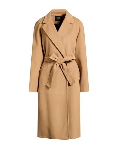 Roberto Cavalli Wool Blend Belted Coat - Camel