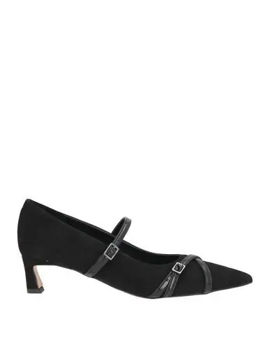 J.A.P. JOSE ANTONIO PEREIRA Leather And Synthetic Material Pumps - Black