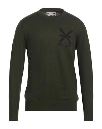 RICHMOND X Crewneck Long Sleeve Sweater - Green
