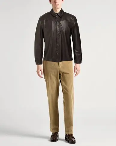 John Varvatos Shirt Dark Size Sheepskin