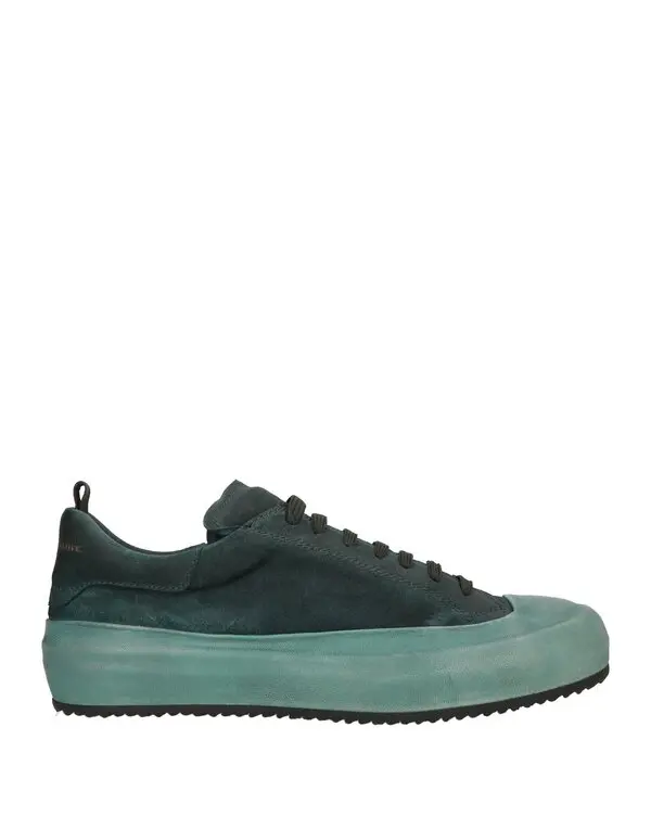 Officine Creative Leather And Suede Sneakers - Green