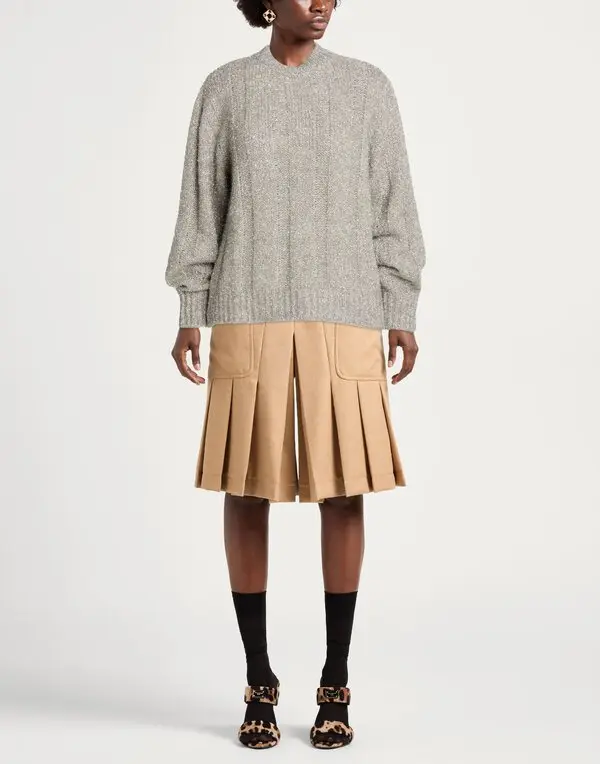 OTTOD'AME Cable-knit Crewneck Sweater
