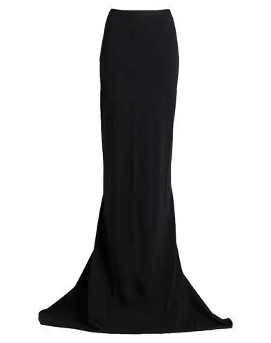 Rick Owens Maxi Skirt Size Cotton, Cashmere - Black