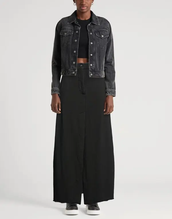 Masnada Maxi Skirt In Cotton With Satin And Two-tone Detailing