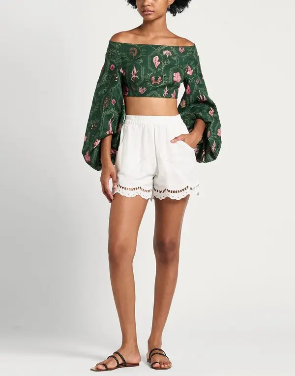 ARIZONA LOVE Embroidered Cotton Polyester Shorts