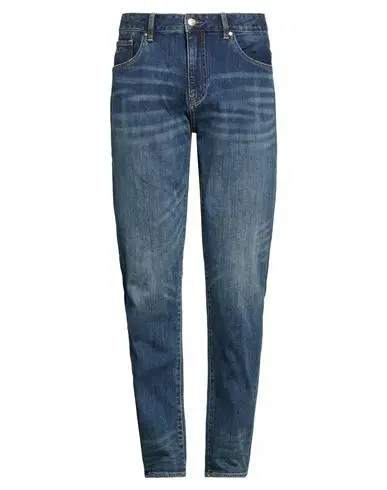 Armani Exchange Tapered Fit Jeans In Dark Wash Denim