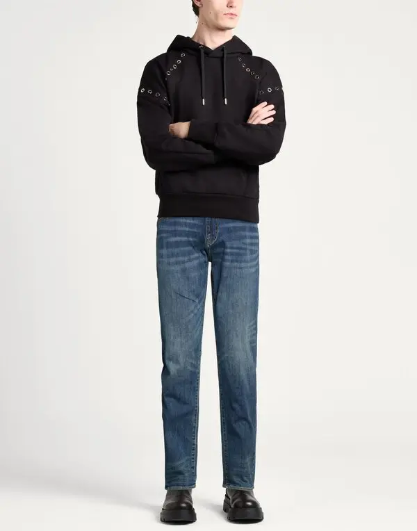 Armani Exchange Tapered Fit Jeans In Dark Wash Denim
