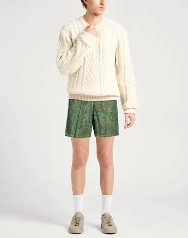 120% Lino Linen Floral Print Shorts