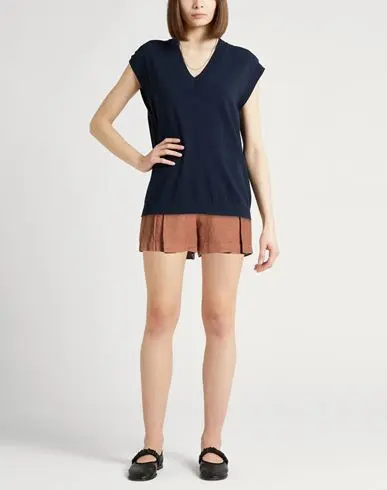 120% Lino Linen Shorts With Darts