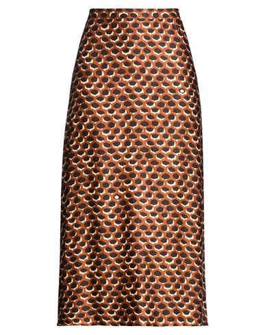 OTTOD'AME Multicolor Viscose Midi Skirt