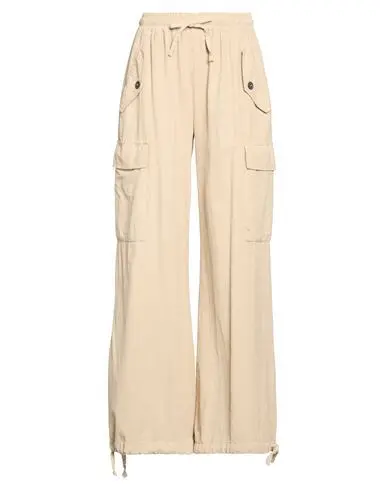LE STREGHE Cotton Cargo Pants - Beige
