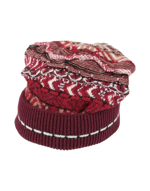 LANEUS Hat Size Polyamide, Alpaca Wool, Synthetic Fibers, Virgin Wool, Viscose - Red