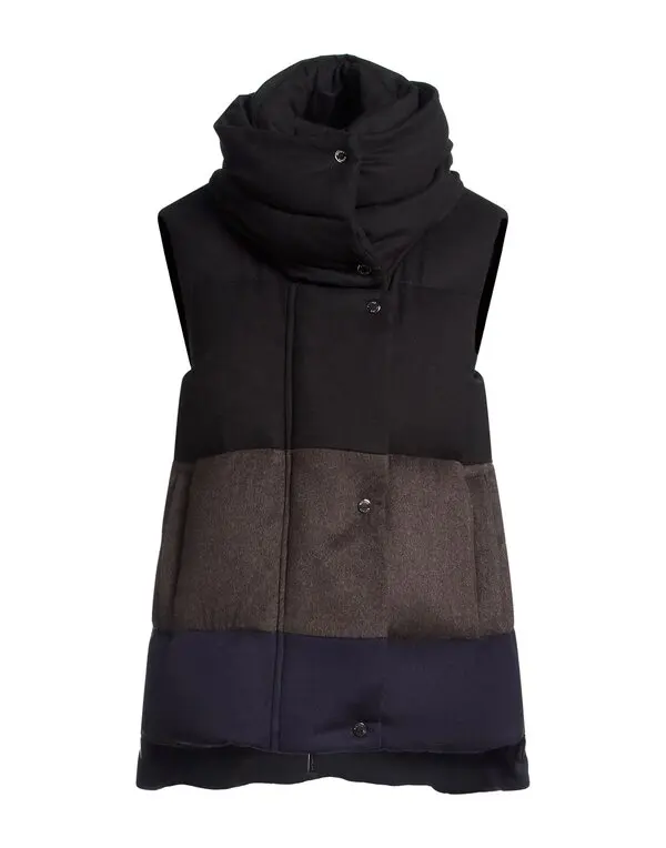 MOORER Multicolor Wool And Cashmere Vest With Goose Down Interior