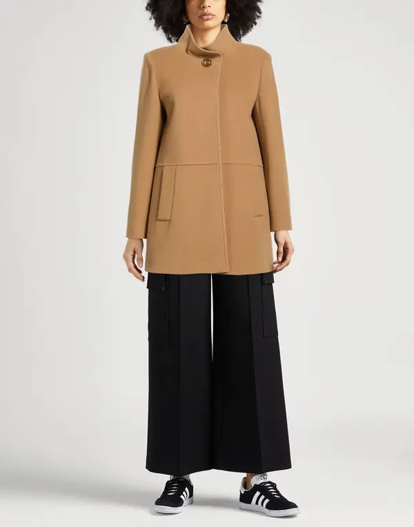 Cinzia Rocca Wool, Polyamide, And Cashmere Coat - Beige