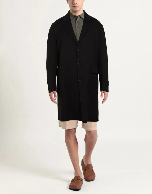 PALTO' Single-breasted Wool And Nylon Coat