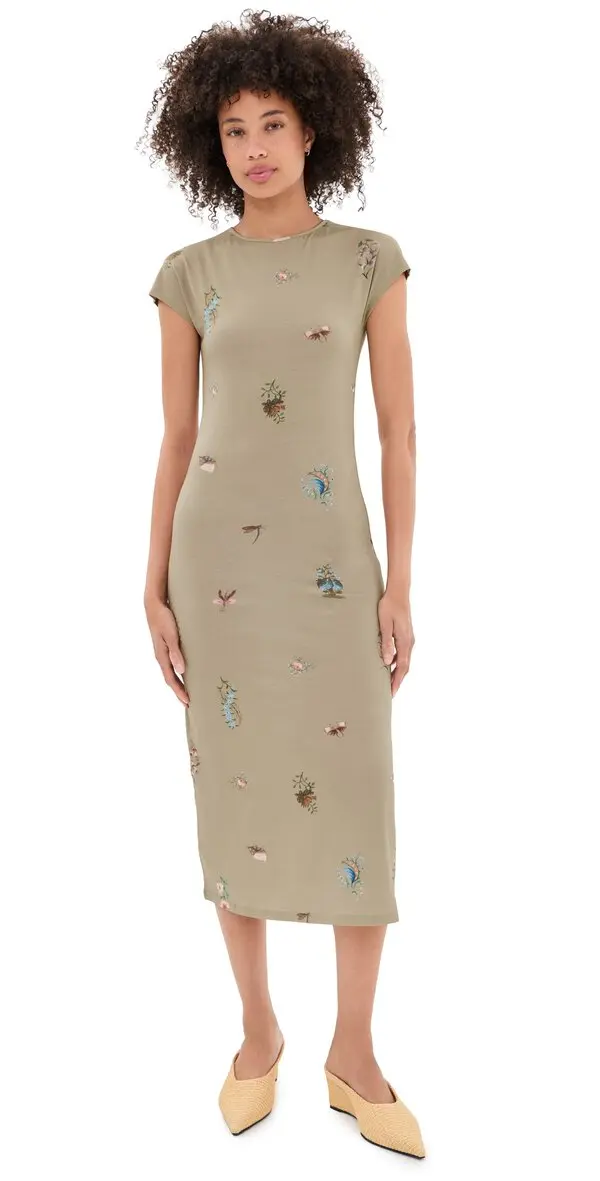 Rodebjer Otta Duchess Dress - Beige Multi