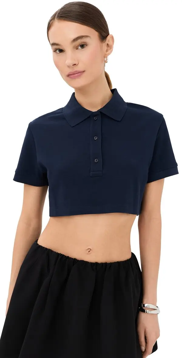Wardrobe.NYC Crop Polo Top